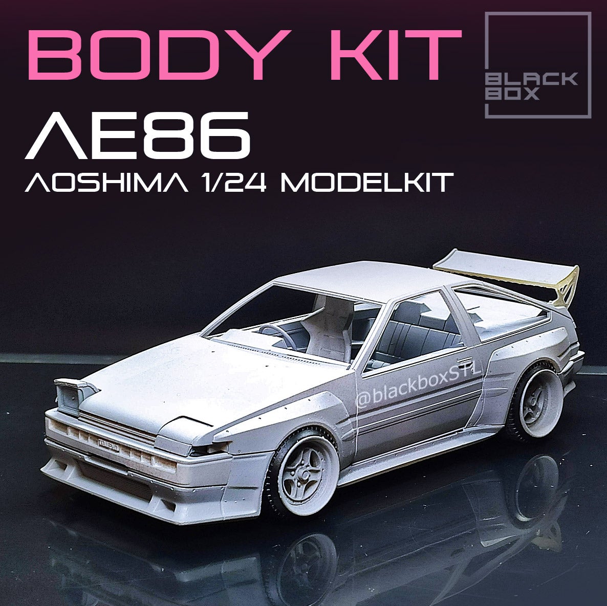 Body Kit for Aoshima AE86 - 1/24 | Madman Creations