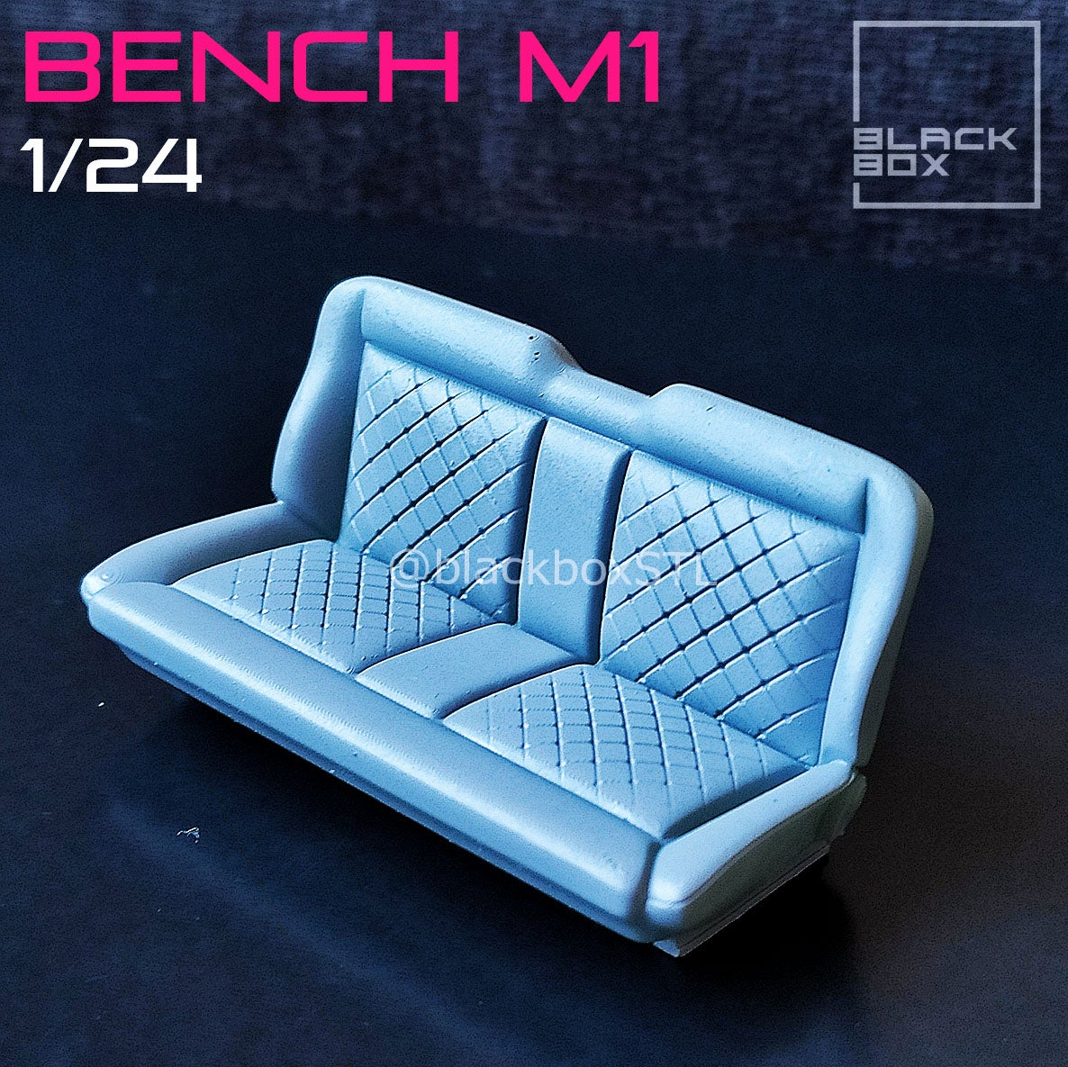 Custom Bench Seat - Diamond Pattern - 1/24 | Madman Creations