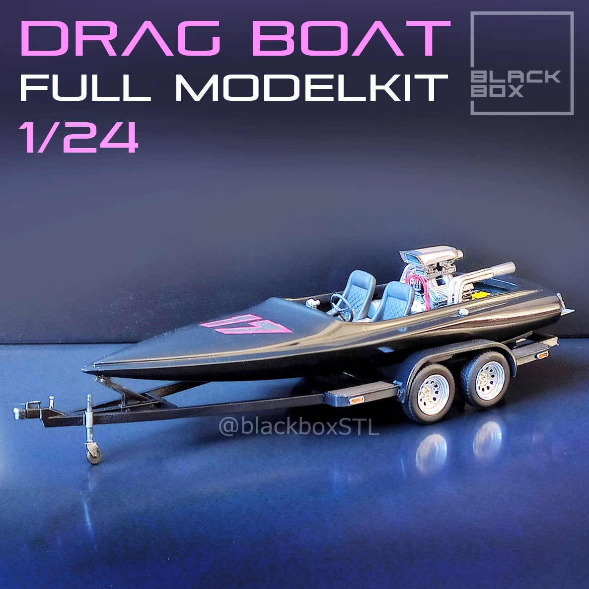 Vintage Drag Boat Model Kit - 1/24 | Madman Creations